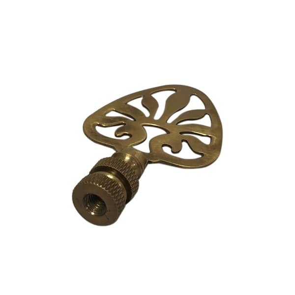 Royal Designs Rising Sun filigree Design Lamp Finial, Antique Brass ...