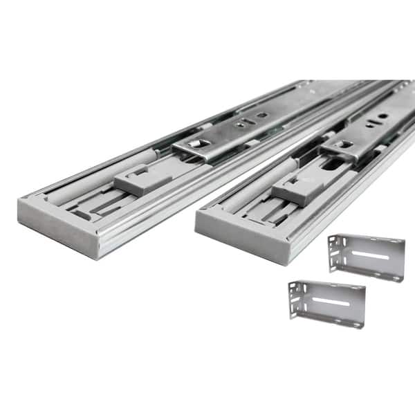 Hydraulic Soft Close 16-inch Full Extension Drawer Slides With Rear ...