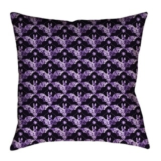 Katelyn Elizabeth Purple Bats Pattern (Pillow Cover Only) - Faux Suede ...
