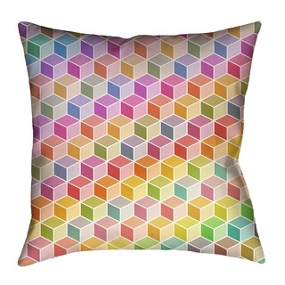 Katelyn Elizabeth Bright Rainbow Cube Pattern (Pillow Cover Only ...