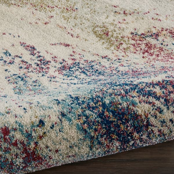 Nourison Fusion Multicolor Abstract Shag Rug - On Sale - Bed Bath ...
