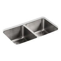 Kohler Undertone 31-1/2" X 18" X 9-3/4" Undermount Double-Equal Bowl ...