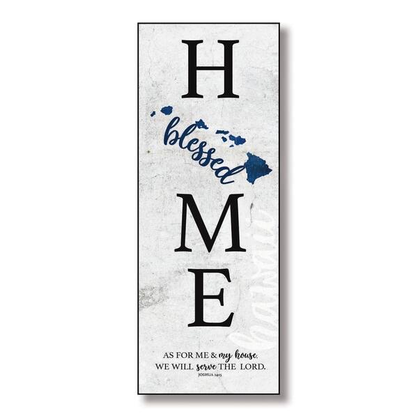 Hawaii Home-Blessed Wood Wall Plaque with Hanger 6 inches x 15 3/4 ...