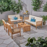 Carolina Outdoor 6-Seater Conversation Set by Christopher Knight Home ...