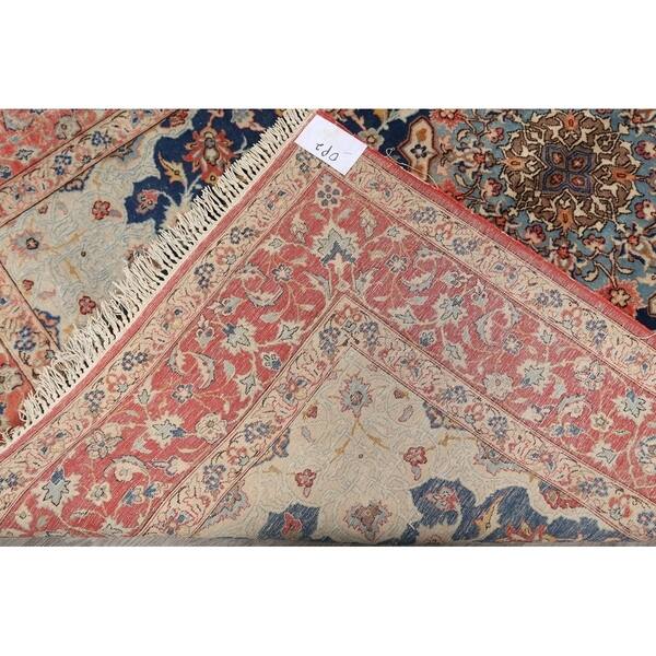 Antique Isfahan Hand Made Wool Persian Floral Area Rug - 7' x 4'11 ...