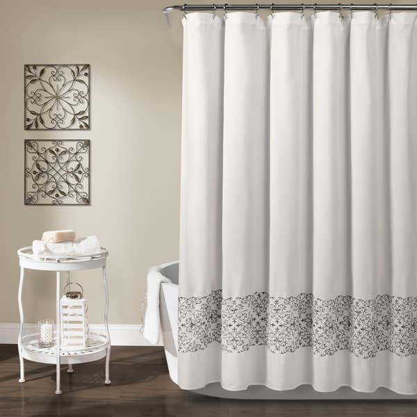 Porch & Den Kinsale Scroll Medallion Shower Curtain - Bed Bath & Beyond ...