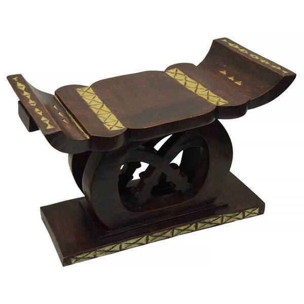 Handmade Asante Royal Stool (Ghana) - Bed Bath & Beyond - 2649776