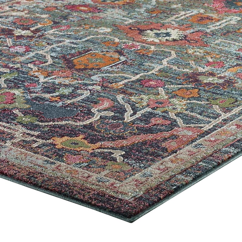 Porch & Den Lanham Distressed Floral Area Rug - On Sale - Overstock ...