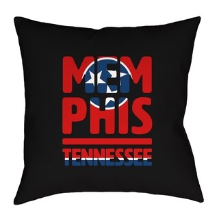 Katelyn Smith Memphis Tennessee Pride Pillow - Spun Polyester - Bed ...