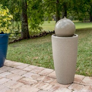 Aroha Tan 31 Inch Height Floor Fountain - Bed Bath & Beyond - 26564403