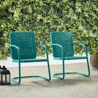 Crosley Bates Turquoise Chair (Set of 2) - Bed Bath & Beyond - 26565504