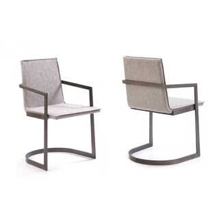 Modrest Jago Modern White Wash Grey Dining Chair (Set of 2) - Bed Bath ...