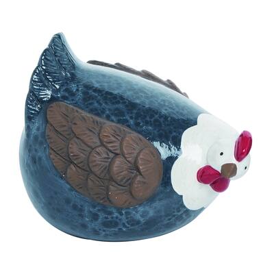 Transpac Terracotta Multicolor Spring Fancy Chicken Looking Down ...