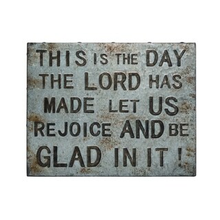 Transpac Metal Silver Spring Rejoice Wall Art - Bed Bath & Beyond ...