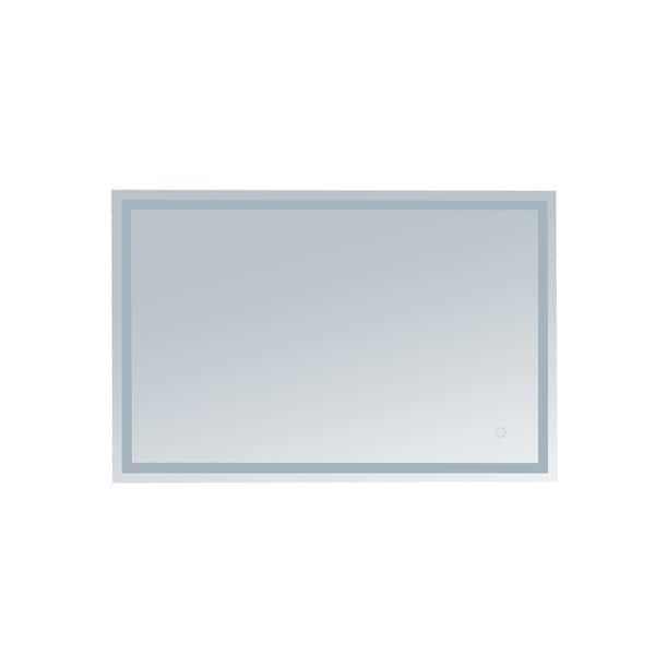 Innoci-USA Terra Rectangle LED Wall Mount Lighted Vanity Mirror ...