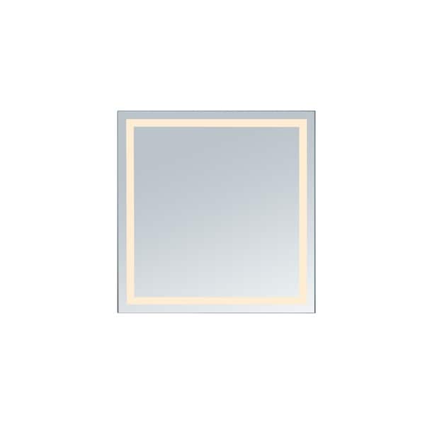 Innoci-USA Terra Rectangle LED Wall Mount Lighted Vanity Mirror ...