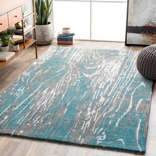 Samuil Handmade Modern Wood Grain Area Rug - Bed Bath & Beyond - 26637068