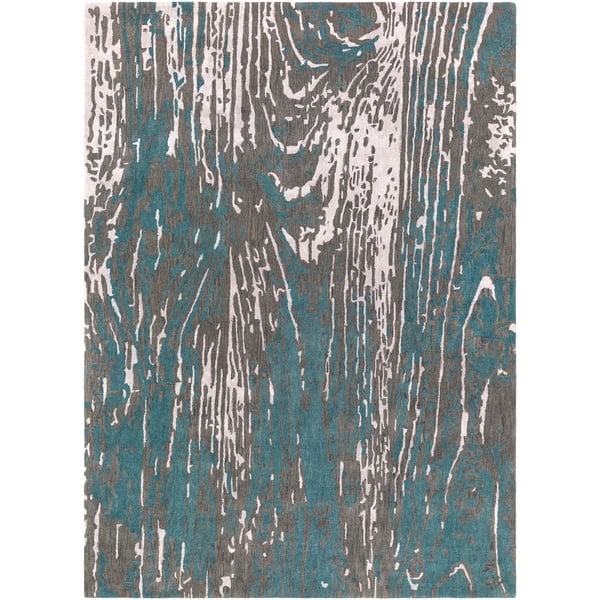 Samuil Handmade Modern Wood Grain Area Rug - Bed Bath & Beyond - 26637068