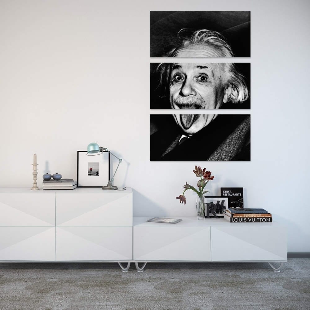 Albert Einstein In Color Tongue
