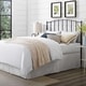 Crosley Whitney Charcoal Finish Metal Full/Queen Arched Headboard - Bed ...