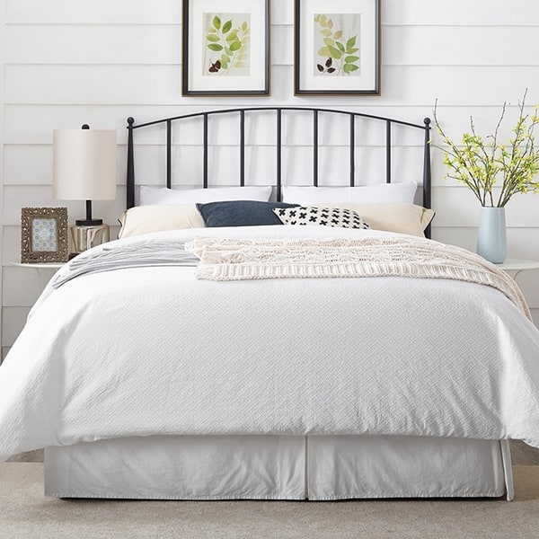 Crosley Whitney Charcoal Finish Metal Full/Queen Arched Headboard - On ...