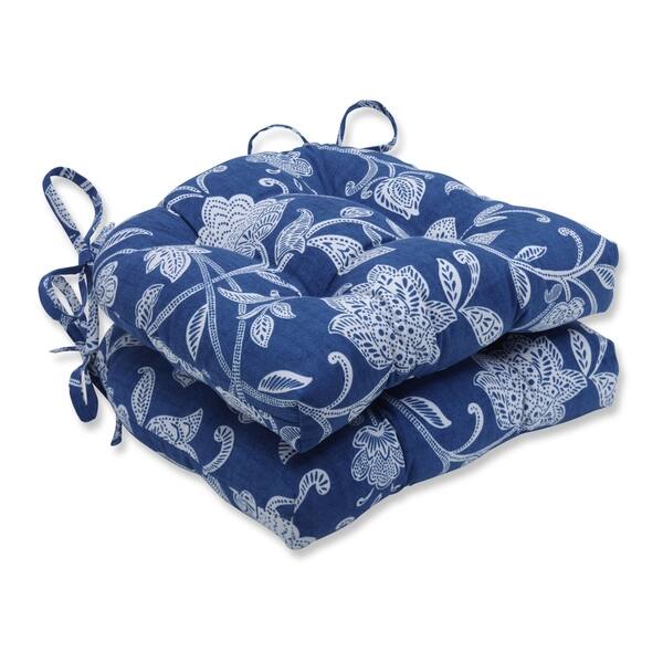 Stencil Vine Ocean Reversible Chair Pad (Set of 2) - Bed Bath & Beyond ...