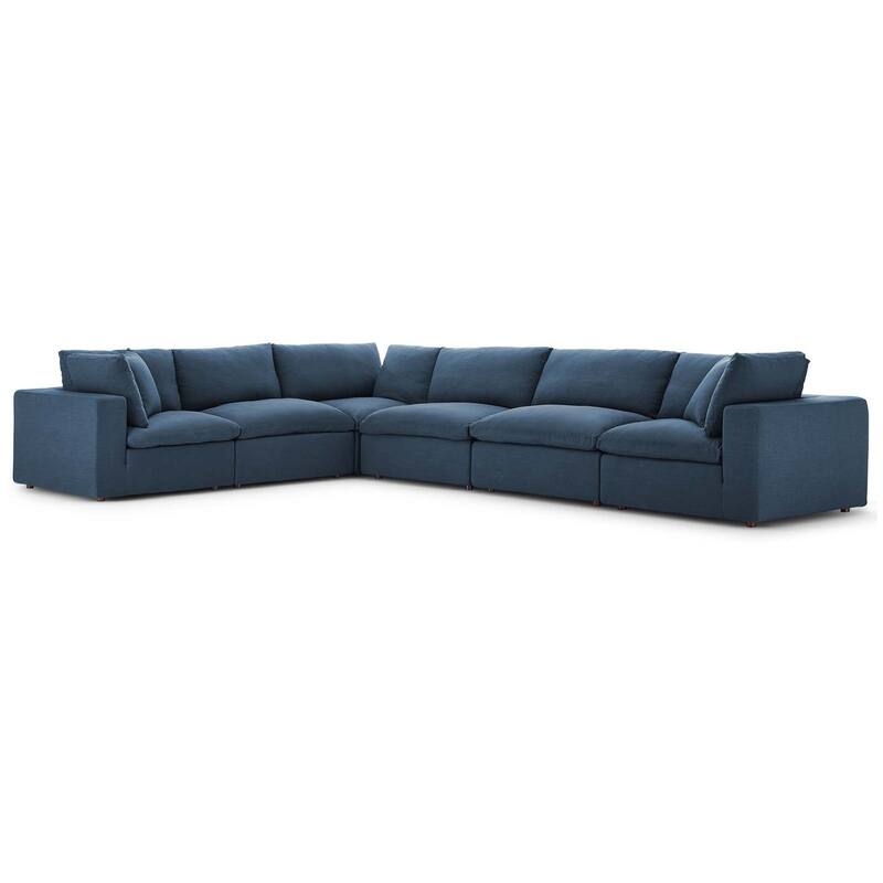 Commix Down Filled Overstuffed 6 Piece Sectional Sofa Set - N/A ...