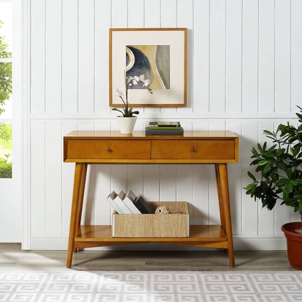 Crosley Landon Console Table In Acorn - Bed Bath & Beyond - 26882584
