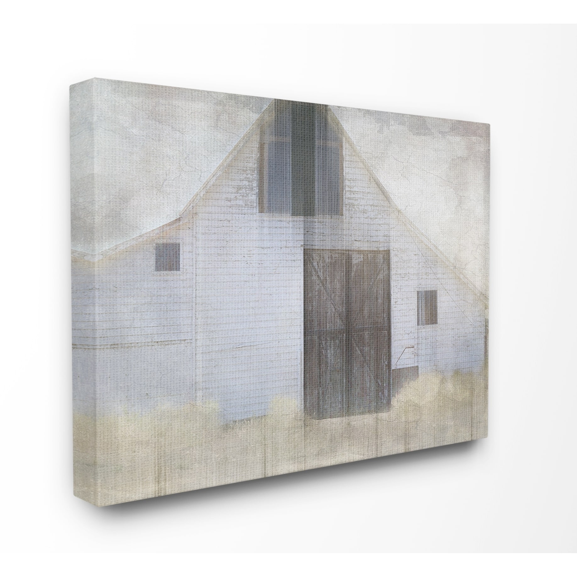 Stupell Farmhouse Planked Look Farm to Table Sign Canvas Wall Art, 10 x ...