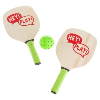 Paddle Ball Game Set – Pair of Lightweight Beginner Rackets, Ball and ...