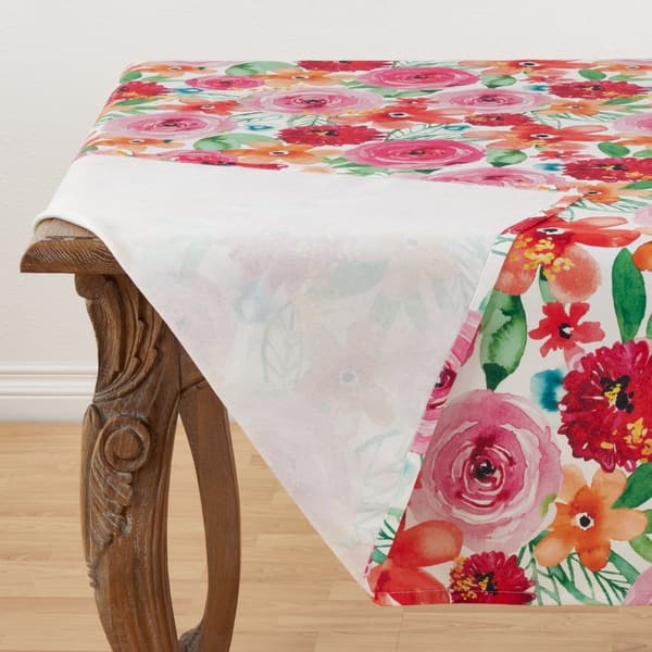 Floral Design Tablecloth - On Sale - Bed Bath & Beyond - 26960221