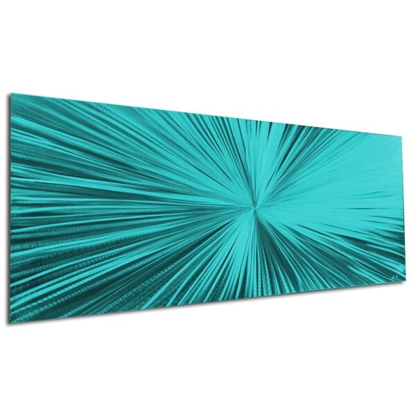 Helena Martin 'Starburst' Original Abstract Art on Ground and Painted ...
