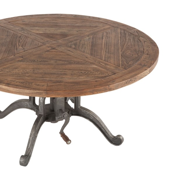 Artezia 42-Inch Round Coffee Table with Adjustable Crank - Bed Bath ...