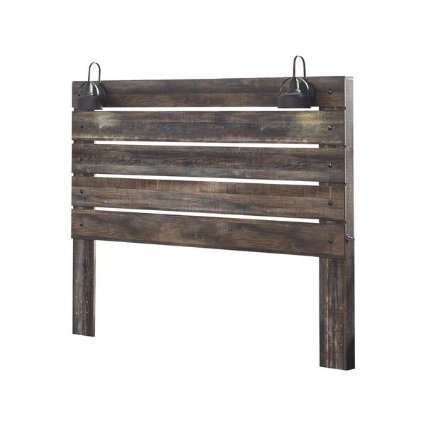 Drystan Rustic Panel Bed with Storage (Both Sides) - Bed Bath & Beyond ...