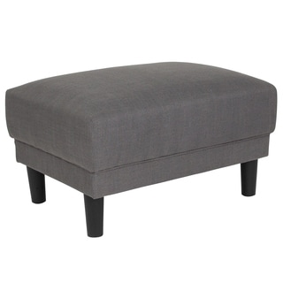 Upholstered Living Room Ottoman with Rounded Edge Corners - Bed Bath ...