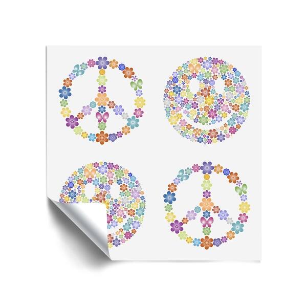 Peace Squares Removable Wall Art Mural - Bed Bath & Beyond - 27031624