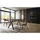Modrest Runyon Modern Walnut & Black Dining Table - Bed Bath & Beyond ...