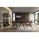 Modrest Runyon Modern Walnut & Black Dining Table - Bed Bath & Beyond ...