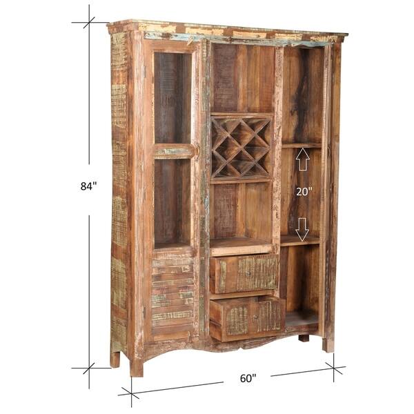 Lexington Shutter Bookcase with Wine Rack - Bed Bath & Beyond - 27074460