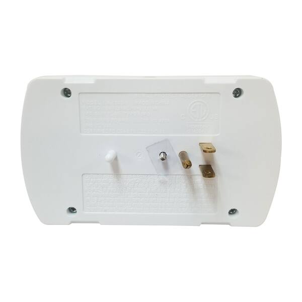 Royal Designs White USB Wall Mount and Surge Protector with 6 Outlets ...