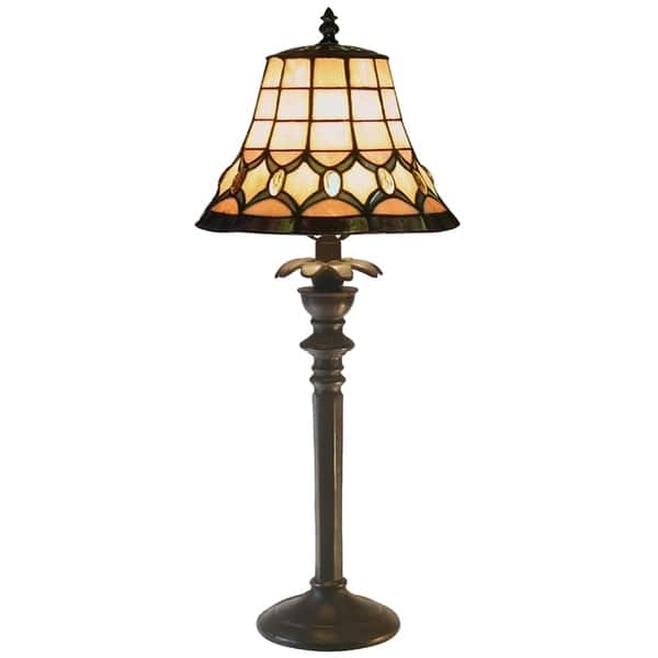 Warehouse of Tiffany Tiffany-style Jeweled Table Lamp - Bed Bath ...