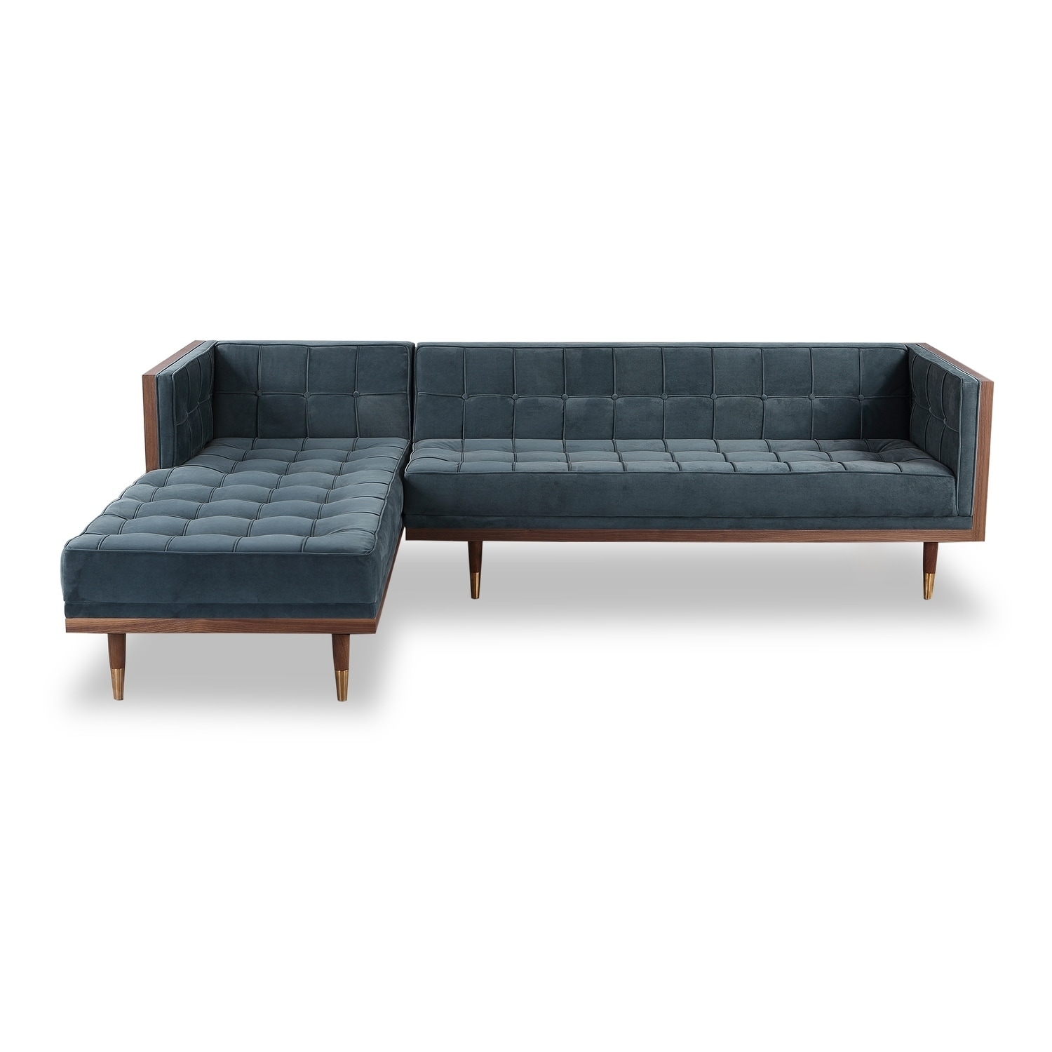Kardiel Woodrow Mid-century Modern Box Sofa Sectional — Planner 5D
