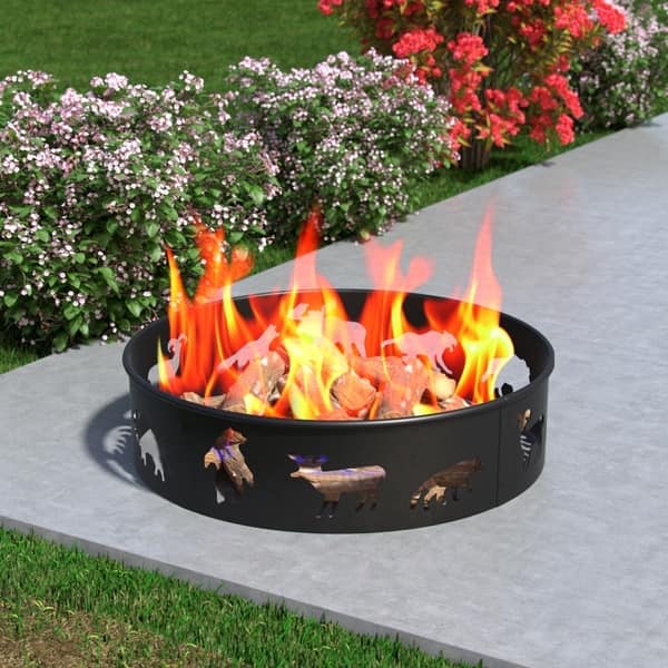 Regal Flame Bear Moose Fox 28" Backyard Garden Home Running Horse Light ...