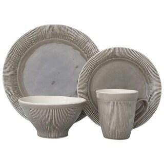 Sango Chromatic Grey 16 Piece Dinnerware Set, Service for 4 - Bed Bath & Beyond - 27128837