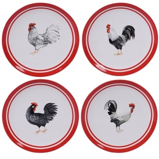 Certified International Homestead Rooster Dinner Plates, Set of 4 - Bed ...