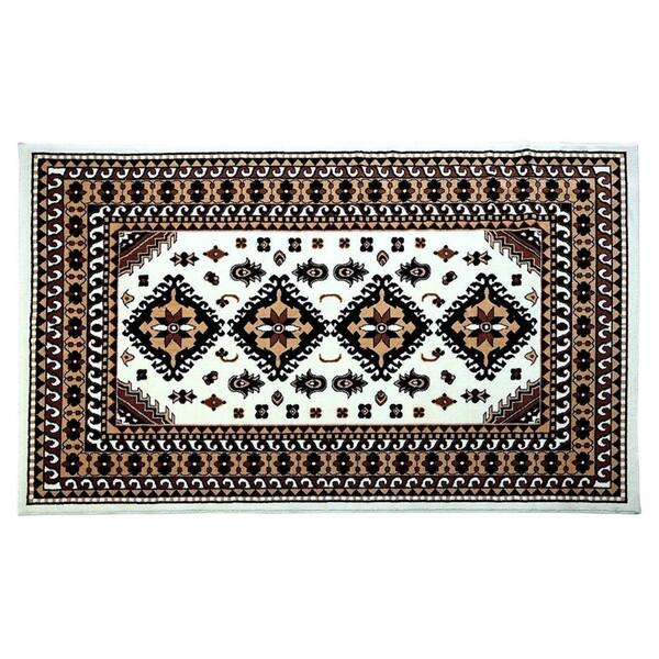 100% PREMIUM POLYPROPYLENE with JUTE BLEND LATEX BACKING AREA RUGS (5 ...