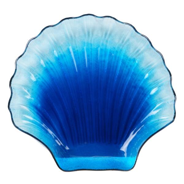 Certified International Natural Coast Glass Shell Platter - Bed Bath ...