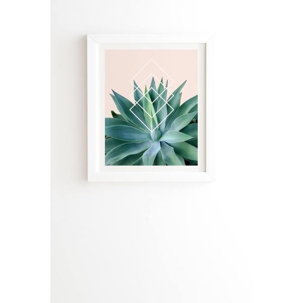 Deny Designs Agave Geometric Framed Wall Art (3 Frame Colors) - Green ...