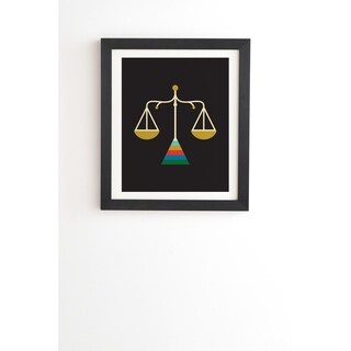 Deny Designs Zodiac Libra Framed Wall Art (3 Frame Colors) - Black ...