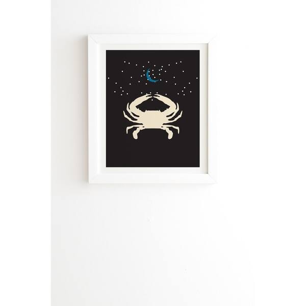 Deny Designs Zodiac Cancer Framed Wall Art (3 Frame Colors) - Black ...